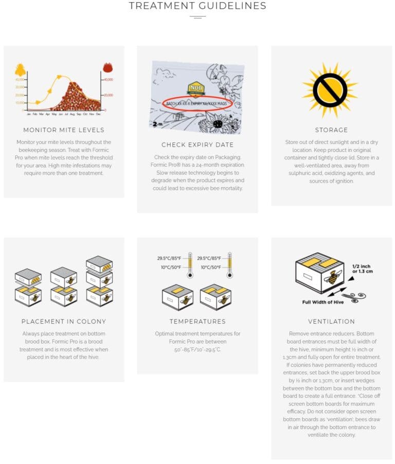Formic Pro Mite Strip Treatment next generation control for varroa