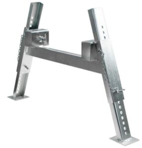 Lyson Hive Stand Brackets adjusts to uneven ground - Meyer Bees