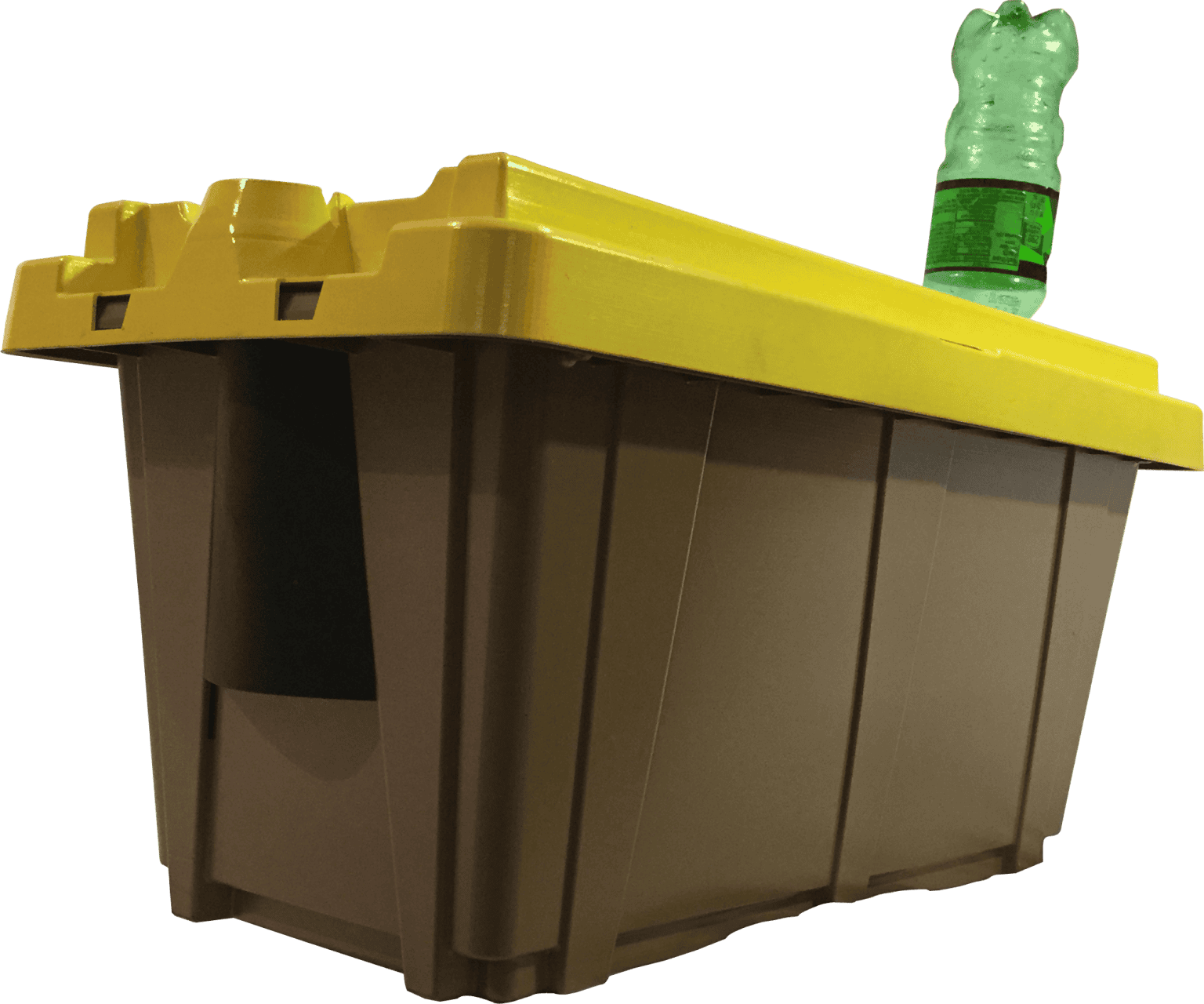 Pro Nuc Box holds 5 frames, has bottle feeders, adjustable vents