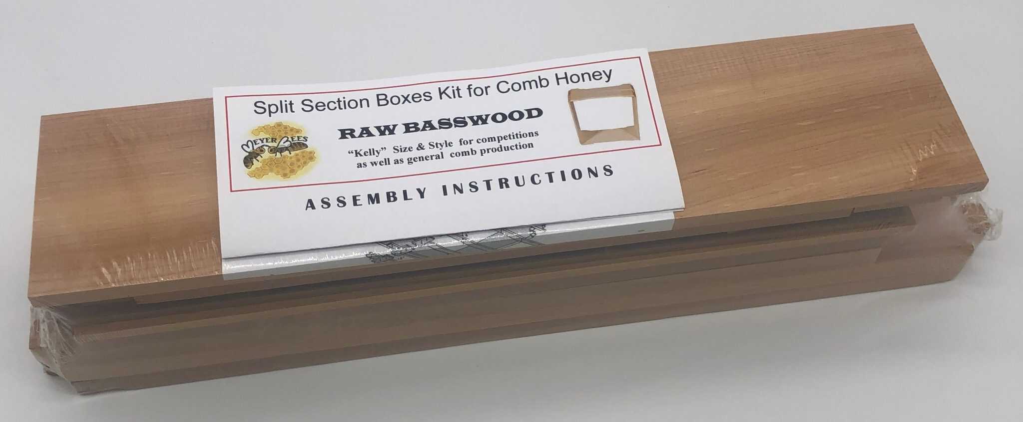 Basswood Section Comb Honey Kit