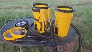 Battery Powered Bucket Backpack Bee Vacuum - Meyer Bees